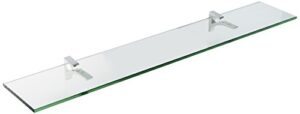 spancraft glass cardinal glass shelf, chrome, 8 x 42