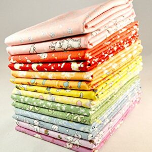 Designer Fabric 30's Reproduction Prints Fat Eighths Bundle, 14 Pieces Cotton Fabric