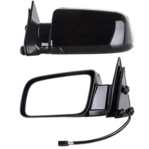 SCITOO Compatible fit for Towing Mirrors fit 1988-1999 for Chevy Blazer Suburban Tahoe for GMC Jimmy Yukon Pickup Truck Power Adjusted Driver Passenger Pair Set Mirrors SUV 15764757 15764758