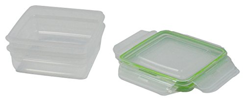 16 Piece Clip Lock Food Container Storage Set - Microwave & Dishwasher Safe Kitchen Box