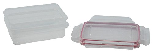 16 Piece Clip Lock Food Container Storage Set - Microwave & Dishwasher Safe Kitchen Box