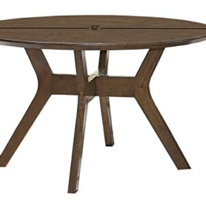 Homelegance Edam 52" Round Dining Table, Oak