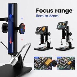 Andonstar 5 inch Screen 1080P Digital Microscope HDMI Microscope for Circuit Board Repair Soldering Tool ADSM302