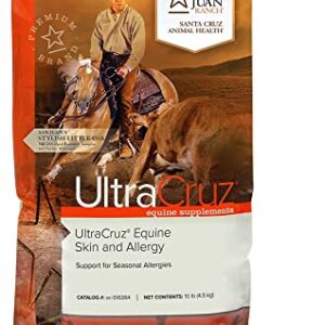 UltraCruz Equine Skin and Allergy Supplement for Horses, 10 lb, Pellet (80 Day Supply)