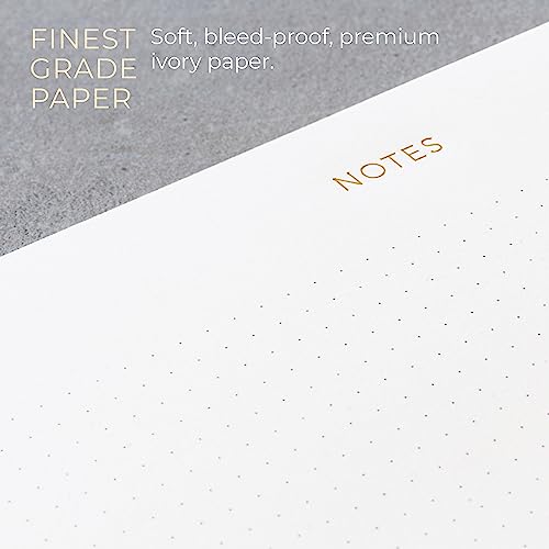 Pinesman - Dotted Luxury Notepad Mouse Pad - Executive's Memo Pad - Paper Desk Pad - Gold Foiled