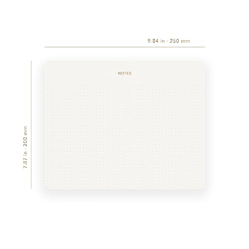 Pinesman - Dotted Luxury Notepad Mouse Pad - Executive's Memo Pad - Paper Desk Pad - Gold Foiled