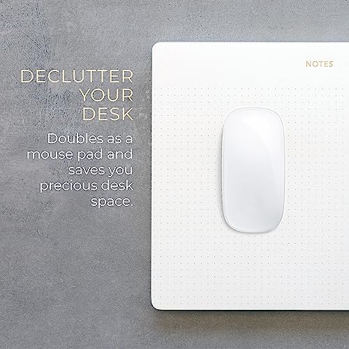 Pinesman - Dotted Luxury Notepad Mouse Pad - Executive's Memo Pad - Paper Desk Pad - Gold Foiled