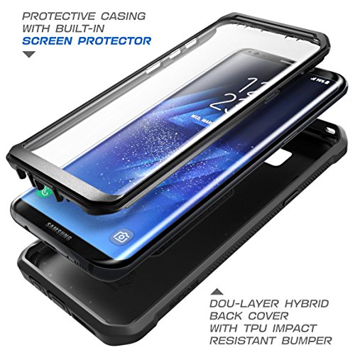 SUPCASE Unicorn Beetle PRO Series Phone Case for Samsung Galaxy S8 Plus, Full-Body Rugged Holster Case with Built-in SP for Galaxy S8 Plus (Black)