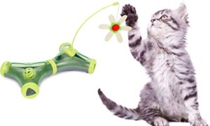 pet life ® kitty-tease interactive cognitive training puzzle cat toy tunnel teaser