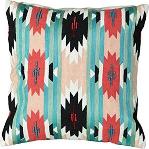 mod lifestyles pi-2015-718 decorative pillow, 18" x 18", aqua