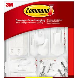 Command Variety Pack, Picture Hanging Strips, Wire Hooks and Utility Hooks, Damage Free Hanging Variety Pack for Up to 19 Items, 1 Kit