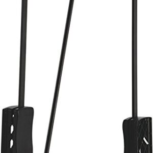 Pull Down Closet Rod, 26 lbs load capacity (Black powder-coated, 26" - 35 1/16")