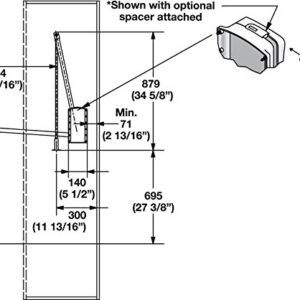 Pull Down Closet Rod, 26 lbs load capacity (Black powder-coated, 26" - 35 1/16")