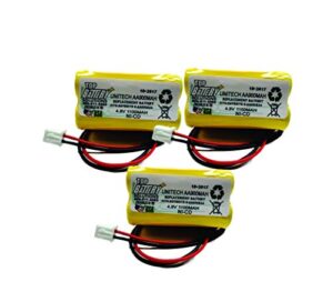 3pc unitech ni-cd aa900mah 4.8v replacement battery