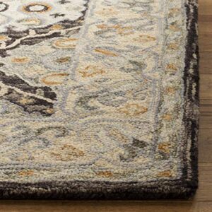 SAFAVIEH Aspen Collection Accent Rug - 3' x 5', Beige & Brown, Handmade Boho Wool, Ideal for High Traffic Areas in Entryway, Living Room, Bedroom (APN304A)