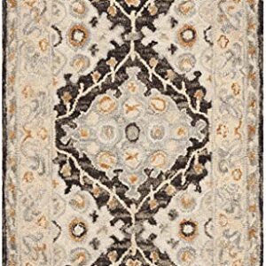 SAFAVIEH Aspen Collection Accent Rug - 3' x 5', Beige & Brown, Handmade Boho Wool, Ideal for High Traffic Areas in Entryway, Living Room, Bedroom (APN304A)