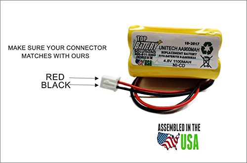 5pc Unitech Ni-CD AA900mAh 4.8V Replacement Battery