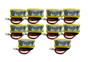 10pc unitech ni-cd aa900mah 4.8v replacement battery