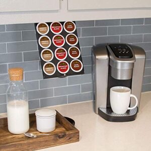 PERFECT POD EZ-Shelf Under Shelf Storage for K Cups, Coffee Holder Compatible with Keurig K Cup Coffee Pods, Space-Saving Under Counter Cabinet Coffee Pod Holder