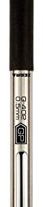 Zebra Pen G-402 Retractable Gel Pen, Stainless Steel Barrel, Fine Point, 0.5mm, Black Ink, 12-Pack