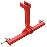 3 point category 1 drawbar receiver hitch tow bar - compatible with kubota - orange