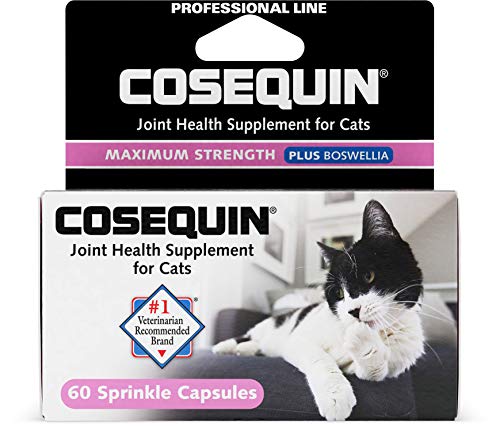 Cosequin® for Cats Maximum Strength PLUS Boswellia Sprinkle Capsules - Professional Line,Beige,60 Count (Pack of 1)