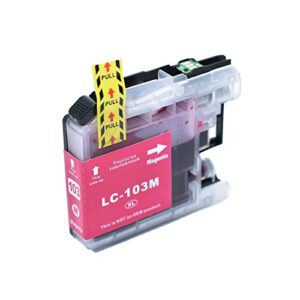 Luckytime Compatible Ink Cartridge Replacement for Brother LC103 Work With Brother MFC J4310DW J4410DW J4510DW J4610DW J4710DW J6520DW J6720DW J6920DW J450DW J470DW J650DW J870DW 10-PACK