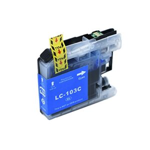 Luckytime Compatible Ink Cartridge Replacement for Brother LC103 Work With Brother MFC J4310DW J4410DW J4510DW J4610DW J4710DW J6520DW J6720DW J6920DW J450DW J470DW J650DW J870DW 10-PACK