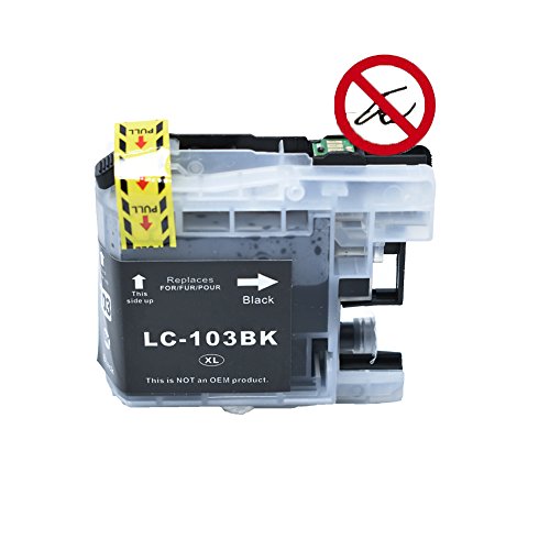 Luckytime Compatible Ink Cartridge Replacement for Brother LC103 Work With Brother MFC J4310DW J4410DW J4510DW J4610DW J4710DW J6520DW J6720DW J6920DW J450DW J470DW J650DW J870DW 10-PACK