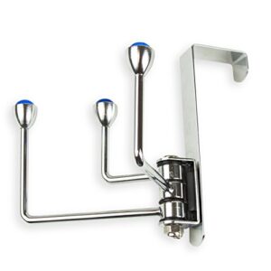 rod desyne rotating 3, chrome door hook