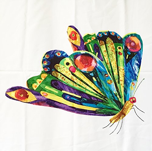 "The Very Hungry Caterpillar" Fabric Pillow Panel - Designed by Eric Carle (Great for Quilting, Sewing, Craft Projects, Wall Hangings, and More) 22" x 44"