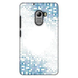 amzer slim handcrafted designer printed hard shell case back cover for lenovo k4 note a7010 - blue matrix