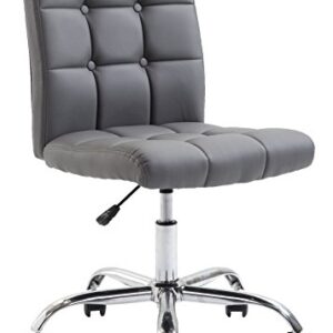 EdgeMod Aria Task Chair in Vegan Leather, Grey