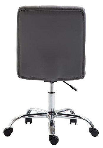 EdgeMod Aria Task Chair in Vegan Leather, Grey