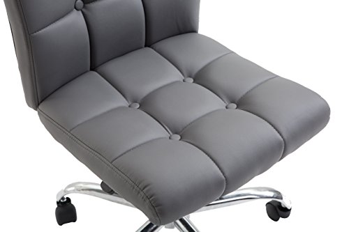 EdgeMod Aria Task Chair in Vegan Leather, Grey