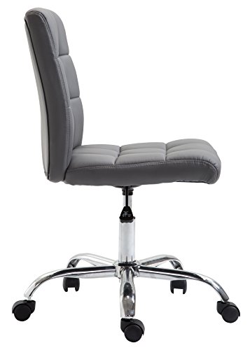 EdgeMod Aria Task Chair in Vegan Leather, Grey