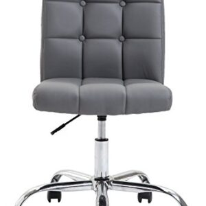 EdgeMod Aria Task Chair in Vegan Leather, Grey