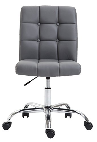 EdgeMod Aria Task Chair in Vegan Leather, Grey