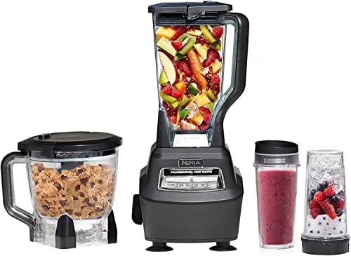 Ninja Mega Kitchen System (Blender, Processor, Nutri Ninja Cups) BL770 (Renewed)