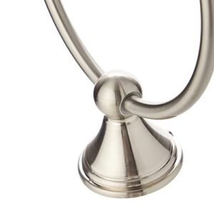 Amazon Basics Modern Towel Ring, S-Shape, 6.3-inch Diameter, Satin Nickel