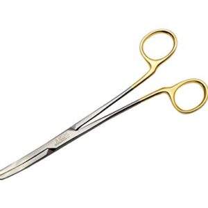 Wynman Dental Crown Gripper Forceps with Tungsten Carbide Inserts Temporary Crown Remover Large Curved Forceps