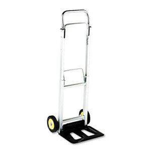 safco 4061 hideaway aluminum hand truck 250lb capacity 15 1/2w x 16 1/ 2d x 43 1/2h