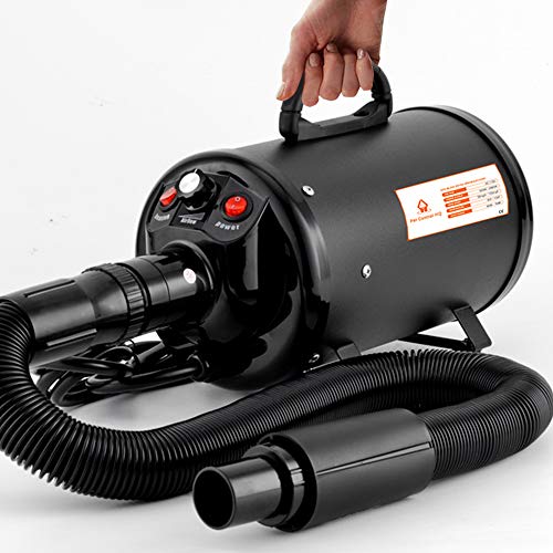 Dog Hair Dryer Blower for Grooming - Professional High Velocity 4.5HP Blow Dryer for Dogs - Adjustable Heat Low Noise Quiet Air Flow - Pet Dryer for Grooming