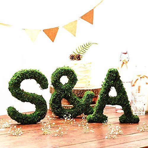 Byher Dried Moss Table Runner for Party Garden Decoration, Dark Green 30cm X 180cm ( 12" x 71" )