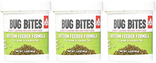 Fluval (3 Pack) Bug Bites Bottom Feeder Formula for Small to Medium Fish