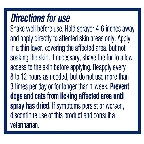 Pro-Sense Itch Solutions Hydrocortisone Spray 4 Ounces, for Dogs and Cats