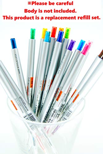 Signo Gel Ink Refills for Style Fit Gel Multi Pen 0.28mm 10 Color Ink, Sticky Notes Value Set