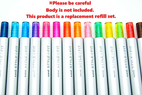 Signo Gel Ink Refills for Style Fit Gel Multi Pen 0.28mm 10 Color Ink, Sticky Notes Value Set