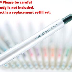 Signo Gel Ink Refills for Style Fit Gel Multi Pen 0.28mm 10 Color Ink, Sticky Notes Value Set