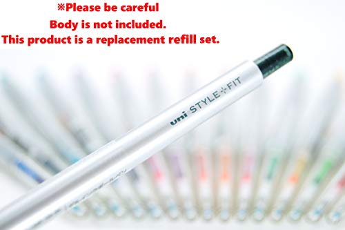 Signo Gel Ink Refills for Style Fit Gel Multi Pen 0.38mm 10 Color Ink, Sticky Notes Value Set